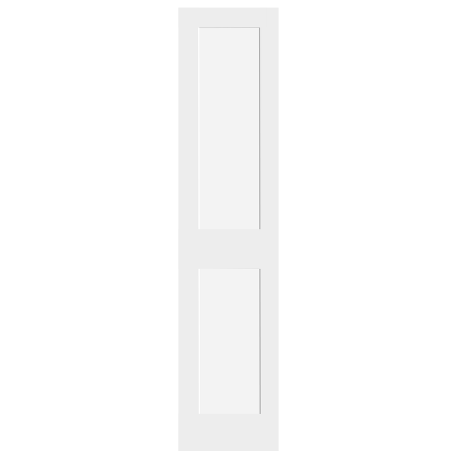 2 Panel Shaker Style Primed Wood Interior Door
