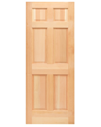 Fir 6 Raised Panel Exterior Door – Door to Door