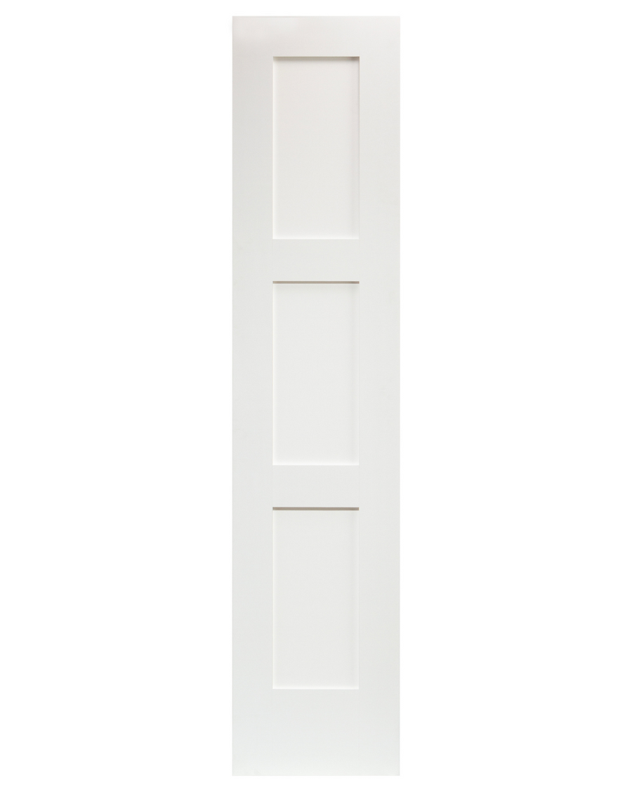 3 Panel Square Shaker Style Interior Door (Primed) – Door to Door Co