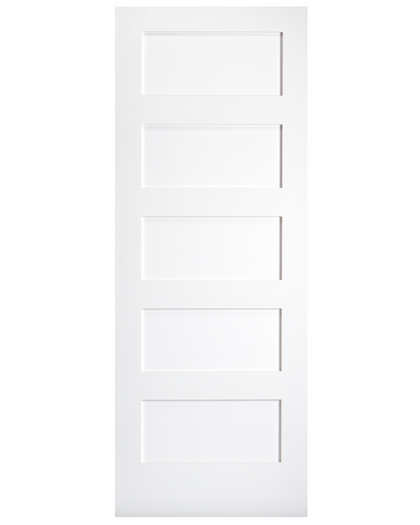 5 Panel Shaker Style Interior Door (Primed) – Door to Door