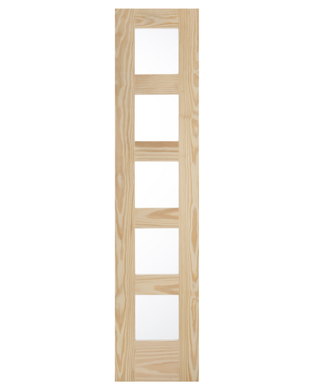 5 Clear Glass Panel Shaker Style Interior Door – Door to Door